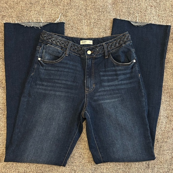 Oat New York | Jeans | Oat New York Braided High Rise Flare Jeans ...